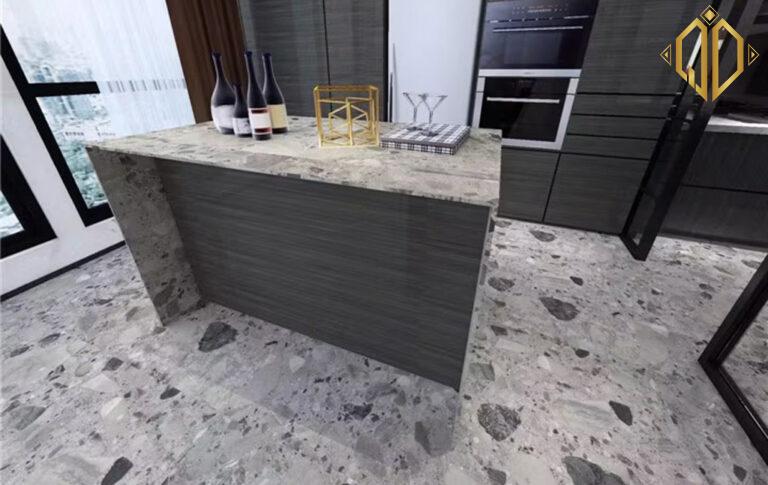 Fossil Grey Marble - Đá Cẩm Thạch Xám Hóa Thạch Cao Cấp Từ Quang Diệu Stone
